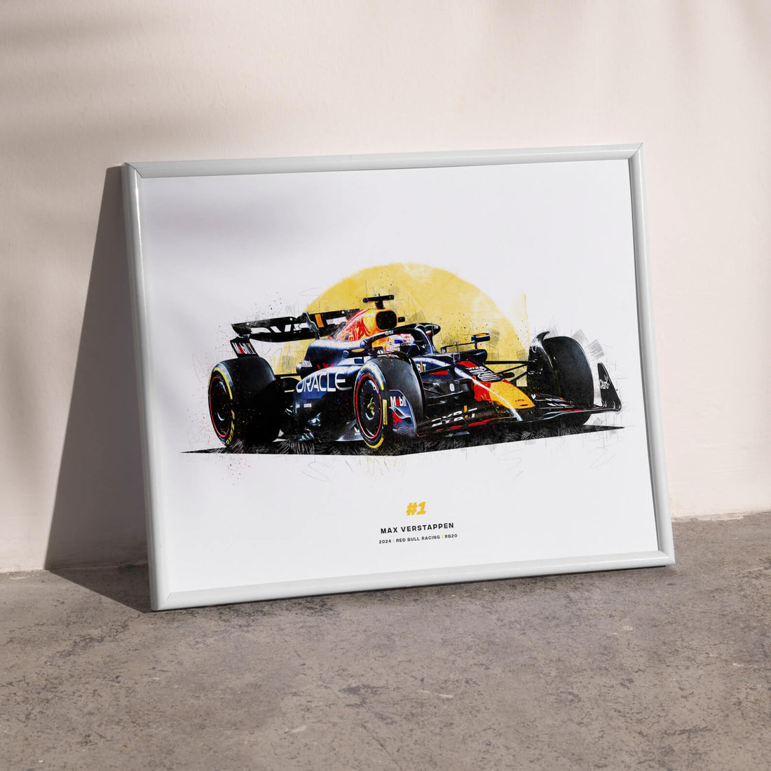 Lando Norris Monaco Edition McLaren MCL35M 2021 Formula 1 Car Print